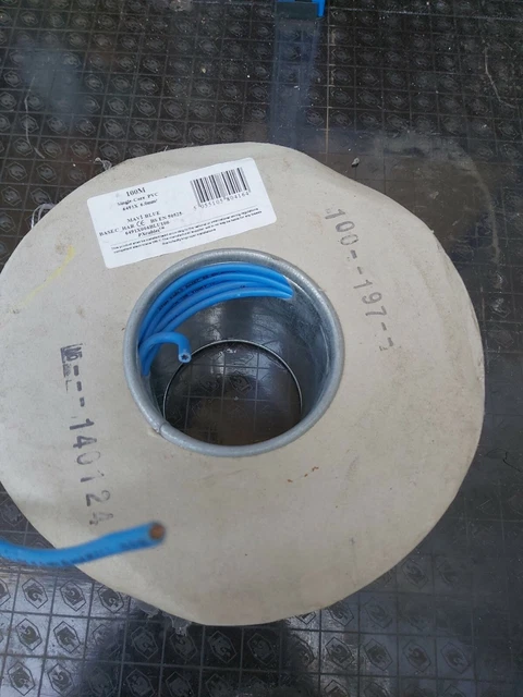 100M X 6 mm Single Core Conduit Cable 6491X Blue £105.99 - PicClick UK
