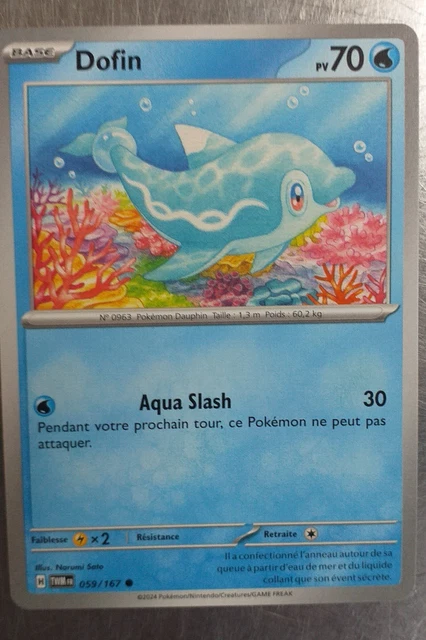 CARTE POKÉMON MASQUERADE Crépusculaire Dofin 059/167 EUR 1,75 - PicClick FR