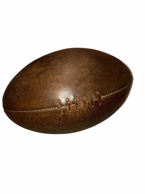 ANTIQUE KOOKABURRA RUGBY Match Game ball ARL Vintage League leather ...