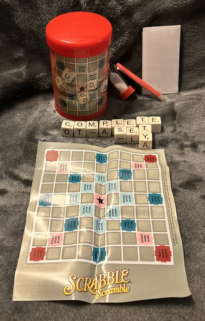 SCRABBLE SCRAMBLE TO Go! Travel Word Game From Hasbro New £10.00 ...