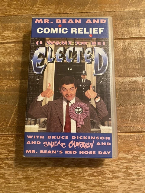 MR BEAN AND Comic Relief I Want To Be Elected VHS Video Rare Red Nose ...