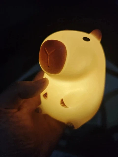 NEW CUTE PET Capybara Night Light Cartoon Silicone Sleep Night Lamp £11 ...