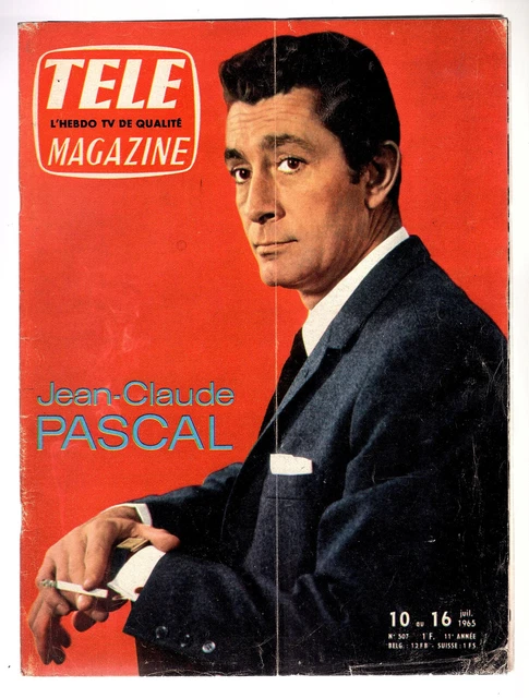 TÉLÉ MAGAZINE 507-1965 JEAN CLAUDE PASCAL_MICHELE MORGAN_LINE RENAUD ...