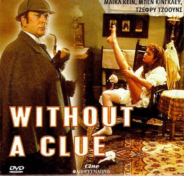 WITHOUT A CLUE (Michael Caine, Ben Kingsley, Jeffrey Jones, Paul ...