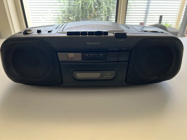 SONY CFD-8 BOOMBOX Portable AM/FM Radio CD Cassette Player - Tested ...