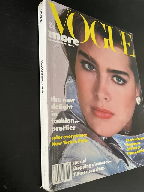 VOGUE MAGAZINE OCTOBER 1984 Brooke Shields $29.99 - PicClick CA