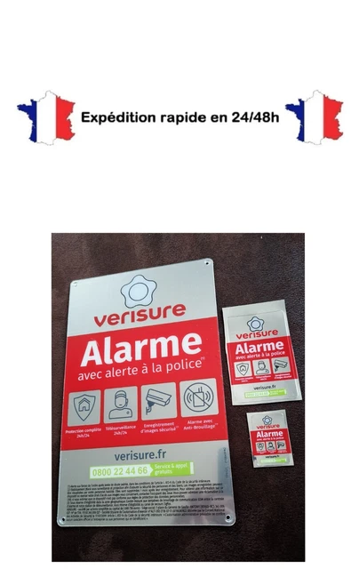 LOT PLAQUE ET autocollants Original alarme Verisure NEUVE EUR 44,93 ...