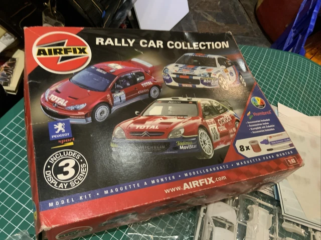 AIRFIX RALLY CAR Collection, Ford Focus, Peugeot 206, Citroen Zsara 1: ...