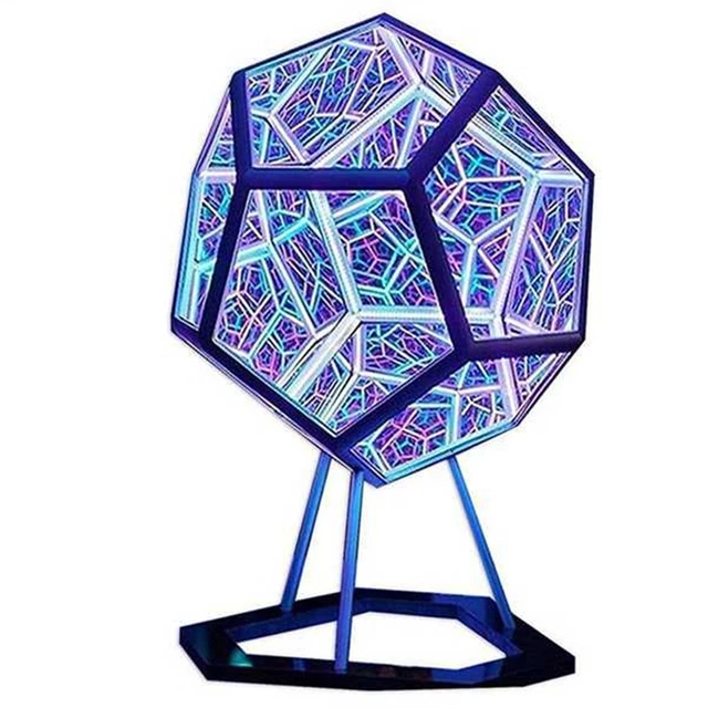 DODECAEDRON COLOR ART Light, Fantasy Geometry Space LED Art Lamp ...
