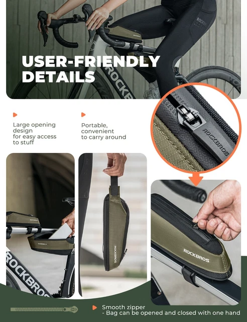 ROCKBROS RAHMENTASCHE OBER-ROHRTASCHE Unterrohrtasche Fahrradtasche ...