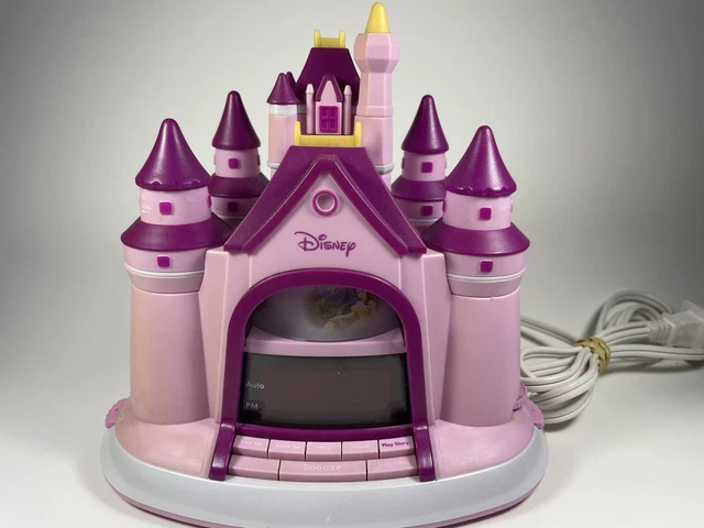 DISNEY PRINCESS PINK Castle Story Telling Alarm Clock Radio P300ACR ...