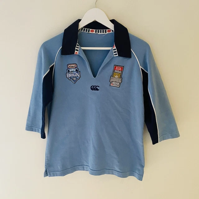 VINTAGE NSW BLUES State Of Origin Rugby League Jersey Wizard Harvey ...