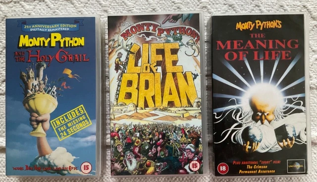 BUNDLE OF VHS Tapes 3 @ MONTY PYTHON £8.99 - PicClick UK