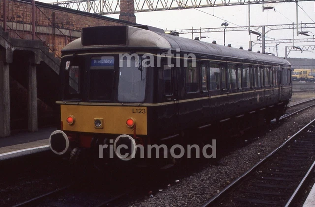 BLETCHLEY STATION DMU L123 16.3.96 Fujichrome 35mm Slide RN371 £2.99 ...