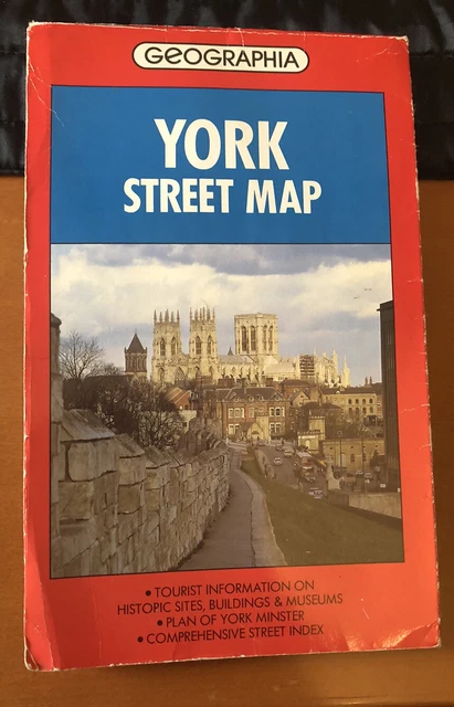 YORK STREET MAP (Street map & city plan) by Geographia Sheet map £5.00 ...