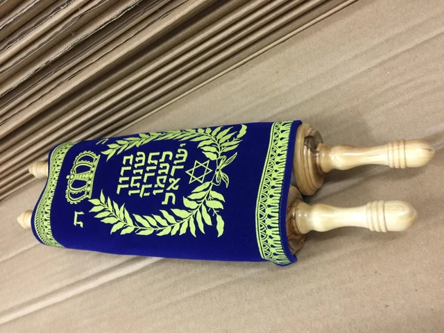14& SEFER TORAH Scroll Hebrew Jewish Bible Synagogue Book Pentateuch ...