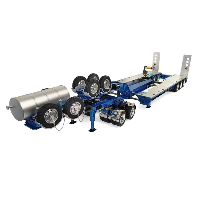 JDMODEL 1.5M METAL Drake Trailer for 1/14 1/12 TAMIYA DIY Tractor Truck ...