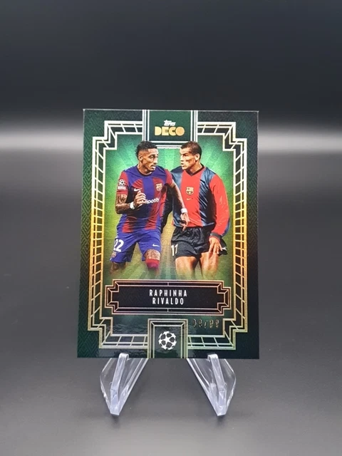 TOPPS DECO UCC 2023-24 - Rivaldo & Raphinha FC Barcelone - Parallèle /99 EUR 1,00 - PicClick FR
