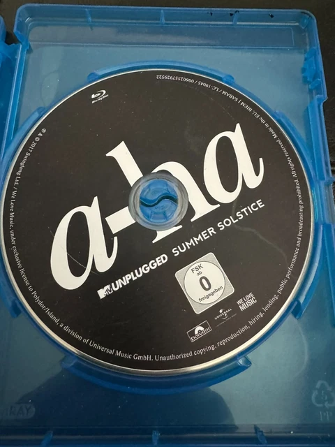 A-HA MTV UNPLUGGED Summer Solstice Blu-ray (Disc Only) aha EUR 18,80 ...