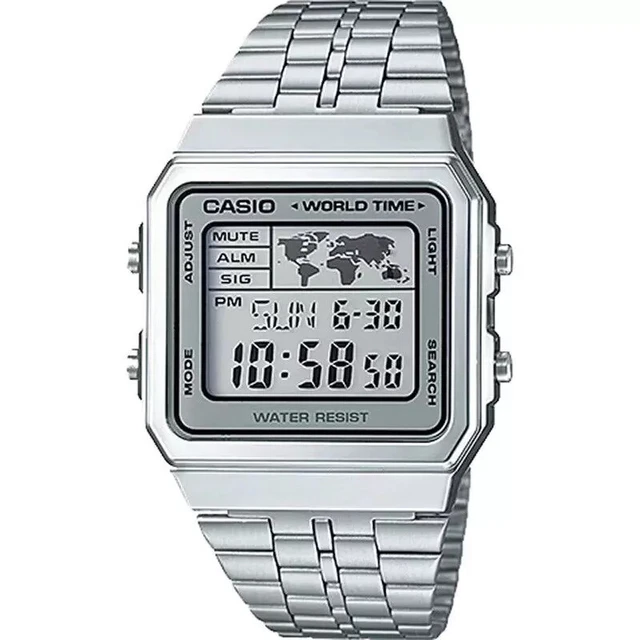 223933 CASIO VINTAGE World Time - Silver EUR 67,99 - PicClick FR