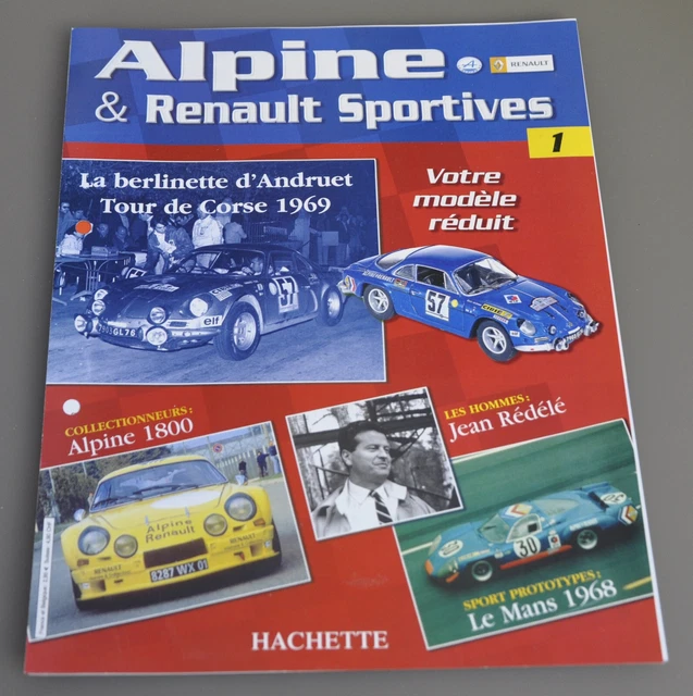 FASCICULE ALPINE A110 Tour de Corse 1969 No1 Renault sportives Hachette ...