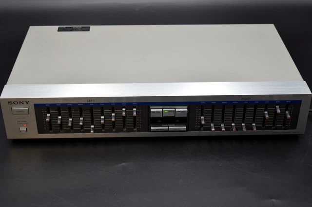 VINTAGE SONY SEQ-9 Nine-Band Graphic Silver Face Stereo Equalizer ...