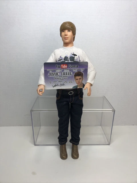 JUSTIN BIEBER DOLL 12in Blue Jeans Long Sleeve Brown Boots Novelty ...