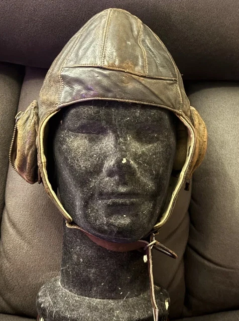 WW2 RAF B-TYPE Flying Helmet AM Marked Named Battle Of Britain Era £11. ...