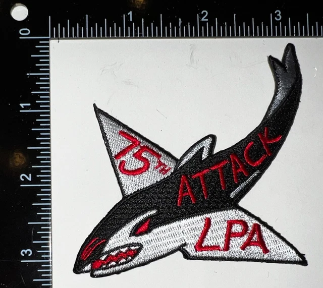 USAF US AIR Force 75th Fighter Attack Squadron Sharks patch LPA EUR 24 ...