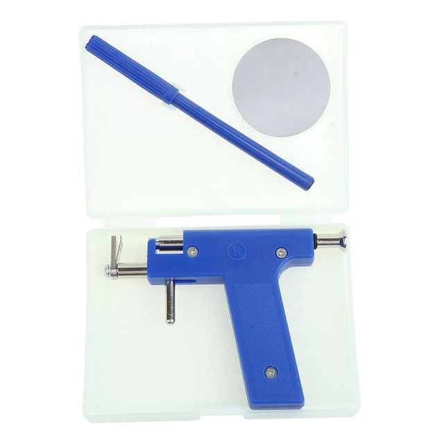 BODY PIERCING TOOL Kit Ear Nose Body Navel Piercing Gun Jewelry ToolB ...
