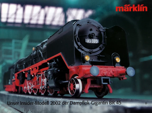 MÄRKLIN PROSPEKT 2002 Dampflok BR 45 Henschel brochure Marklin model railroads EUR 17,90 ...