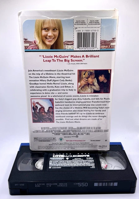 THE LIZZIE MCGUIRE Movie (2003) Disney Clamshell VHS $11.99 - PicClick CA