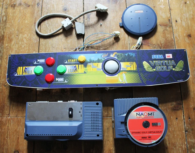 SEGA NAOMI VIRTUA Golf Control Panel, Net Dimm, GD-Rom, Game Disc, Chip ...
