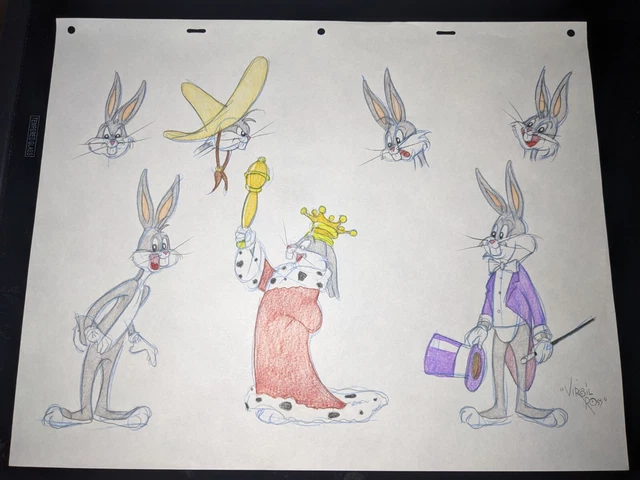 LOONEY TUNES ANIMATION Cel art Chuck Jones Cartoons VIRGIL ROSS MODEL ...