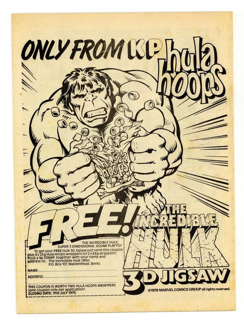 HULK COMIC HULK Weekly #7 VG/FN 5.0 1979 qualité basse EUR 7,20 ...