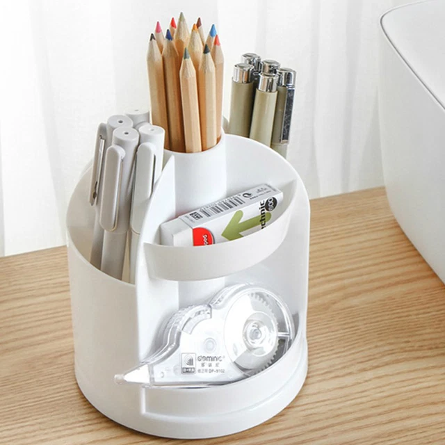 MULTI GRID PEN Holder Divided Pencil Pot Stationery Desk Storage ...