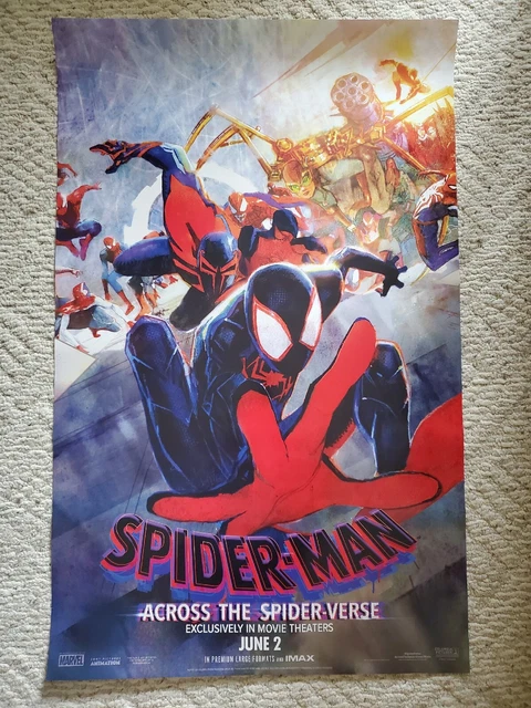 SPIDERMAN ACROSS THE Spiderverse (2023) Film Poster (Size: 22" X 35 ...
