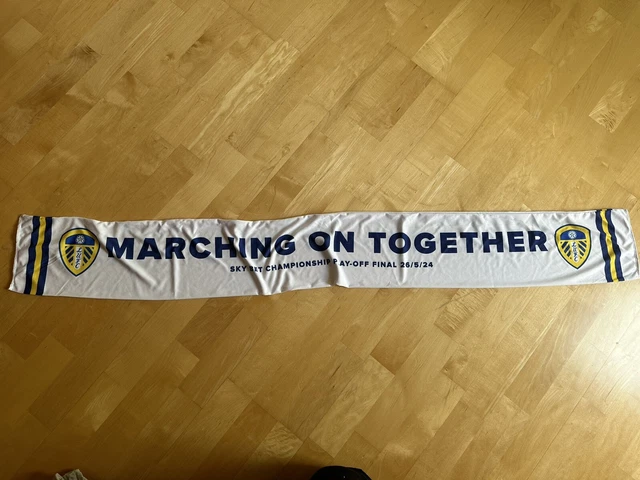 LEEDS UNITED PLAY Off Final 2024 Issued Scarf £5.00 - PicClick UK