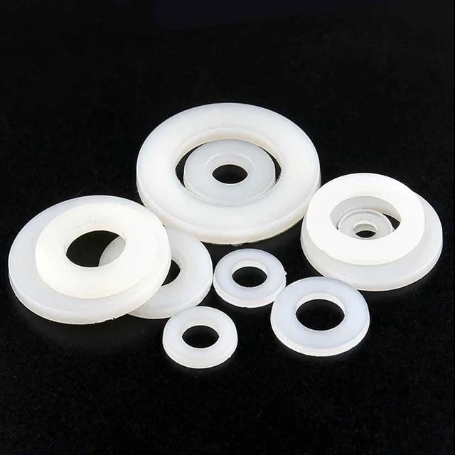 NYLON WASHERS FORM A Flat Plastic Washer M2,M3,M4,M5,M6,M8,M10,M12 ...