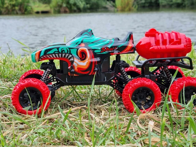 RC 4WD BUGGY Monster Truck Off Road 6x6 Army Jeep Toy Radio Control ...