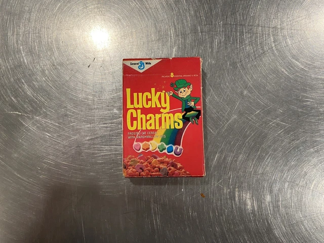 VINTAGE GENERAL MILLS Lucky Charms Playing Cards Game Cereal Box Prize ...