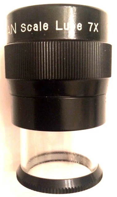 KEYAN SCALE LUPE 7X Adjustable Glass Magnifying Negative & Transparency ...