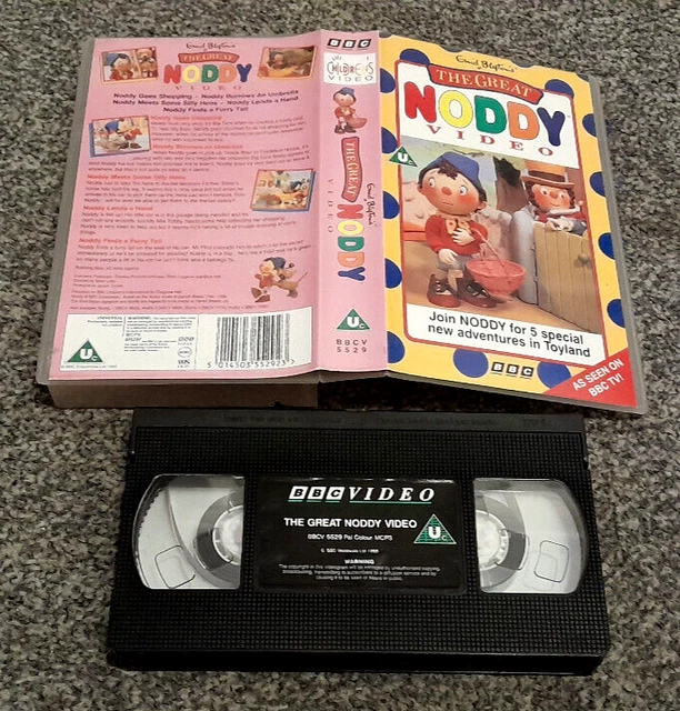 THE GREAT NODDY Video 5 Special Adventures Bbc Video Pal Vhs Video Kids ...