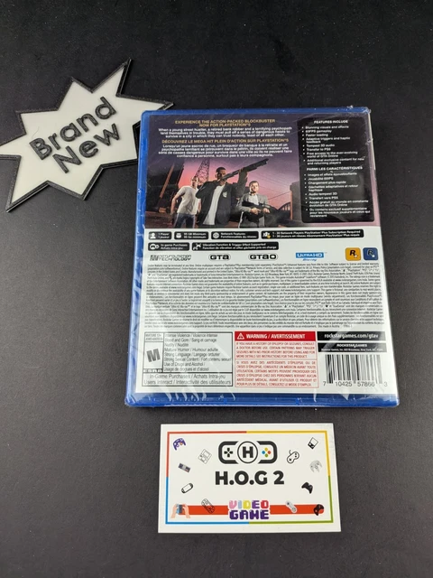 GRAND THEFT AUTO V GTA Five (Sony PlayStation 5 PS5, 2022) Brand New ...