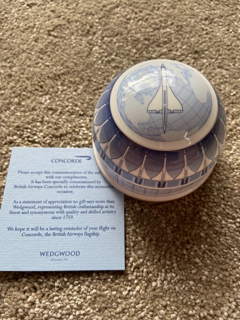 BRITISH AIRWAYS CONCORDE - Wedgwood Millennium Paperweight, New in box ...
