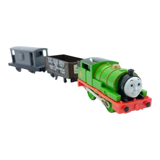 PERCY THOMAS TOMY Trackmaster Motorised Engine + SC Ruffey + Brake Van ...