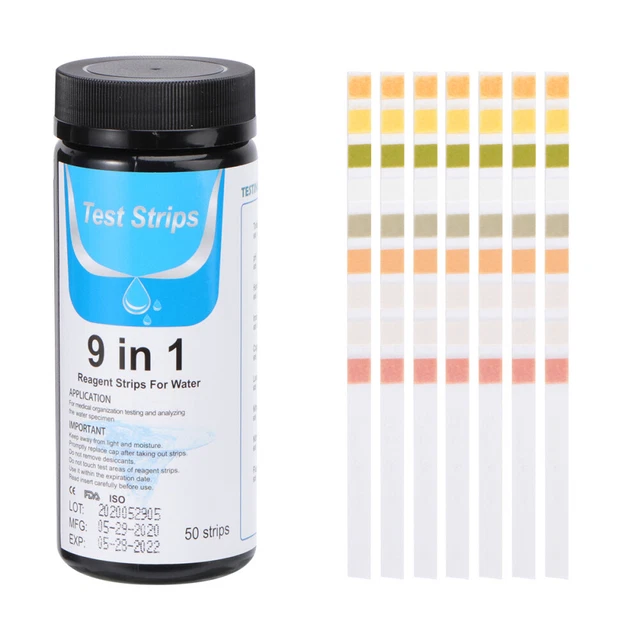 50 PCS PH Test Paper Water Quality Chlorine Strips Laboratory £8.38 ...