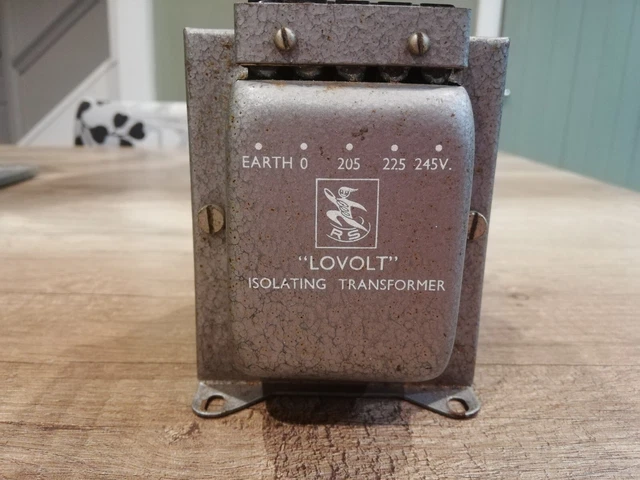 ISOLATION TRANSFORMER LOVOLT 205-225-245 volts 12-0-12 volts 4 Ampers vintage £29.99 - PicClick UK