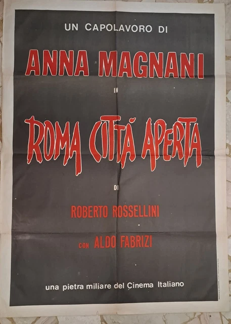 ROMA CITTÀ APERTA (Manifesto Poster 2F) Anna Magnani Aldo Fabrizi ...