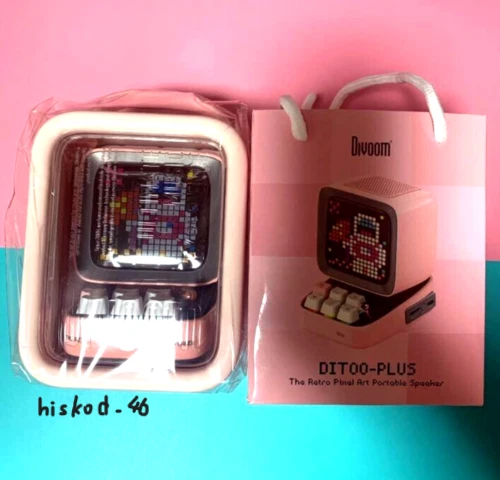 DIVOOM DITOO PRO Retro Pixel art Bluetooth Portable Speaker Alarm Clock ...